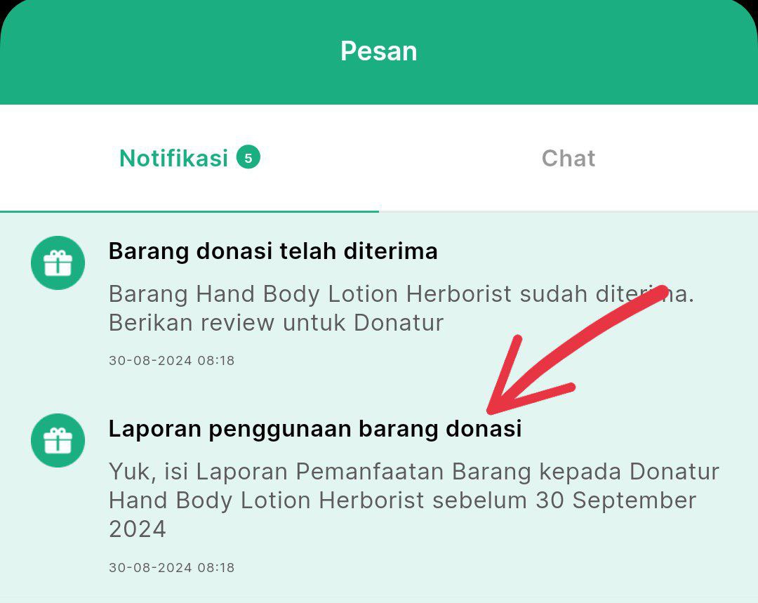 Laporkan Penggunaan Barang Donasi – Kasiorang